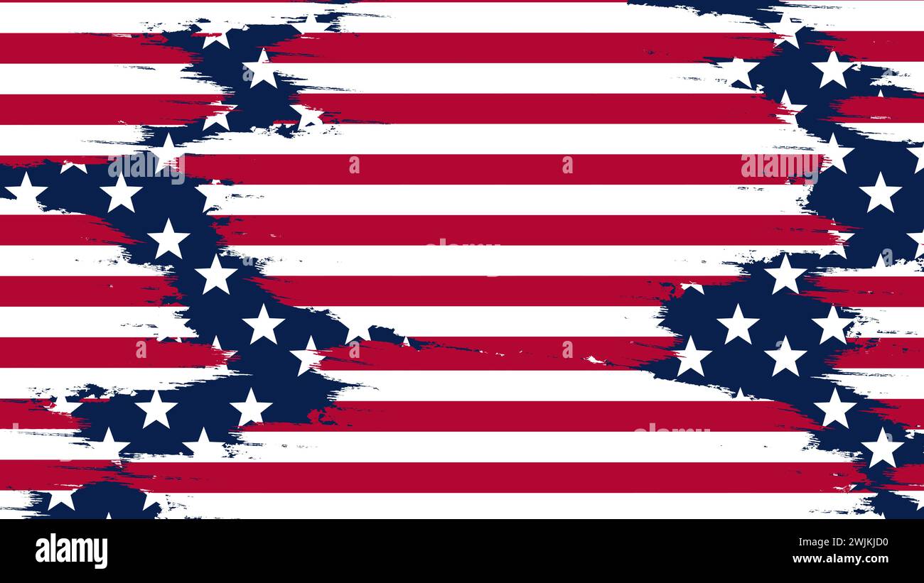 art illustration design concept background of american flag with ...