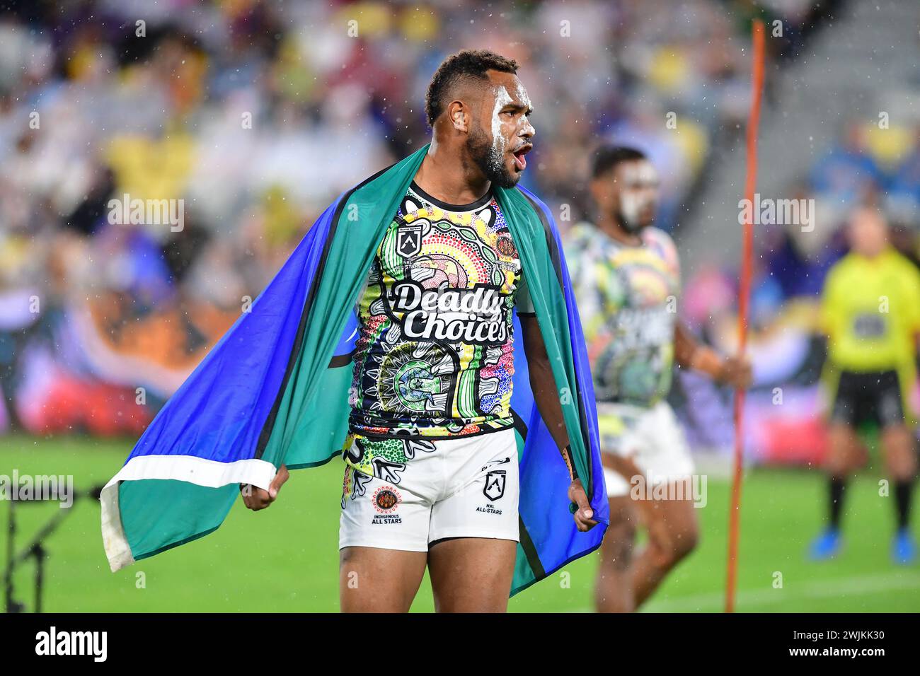 Townsville, Australia. 16th Feb, 2024. Indigenous All Stars player ...