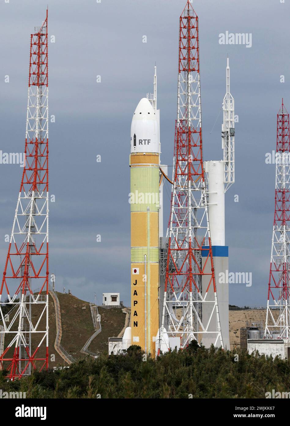 Japan Aerospace Exploration Agency (JAXA) transports the H3 rocket to ...