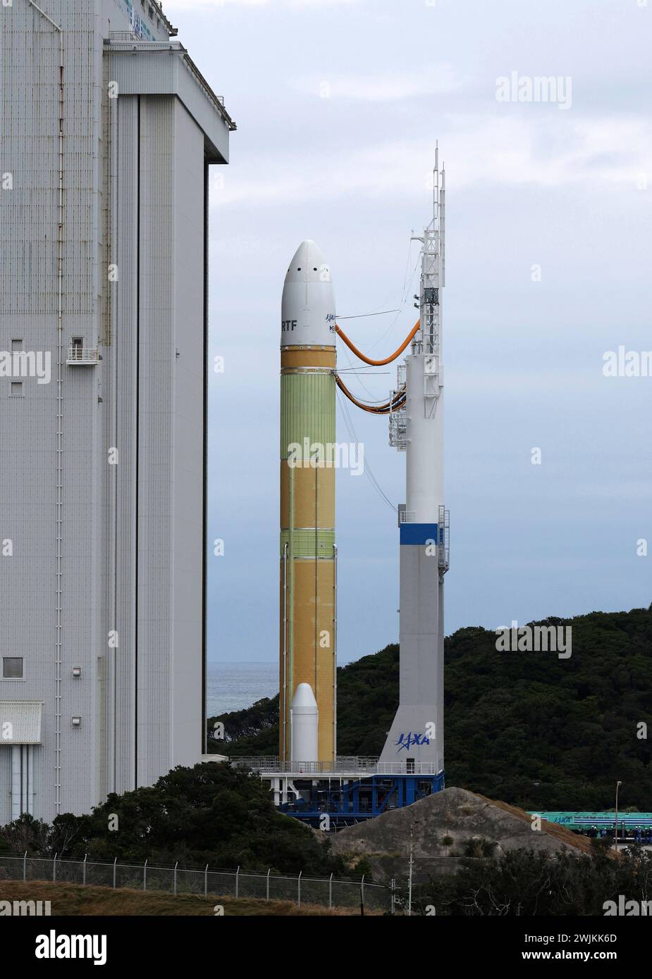 Japan Aerospace Exploration Agency (JAXA) transports the H3 rocket to ...