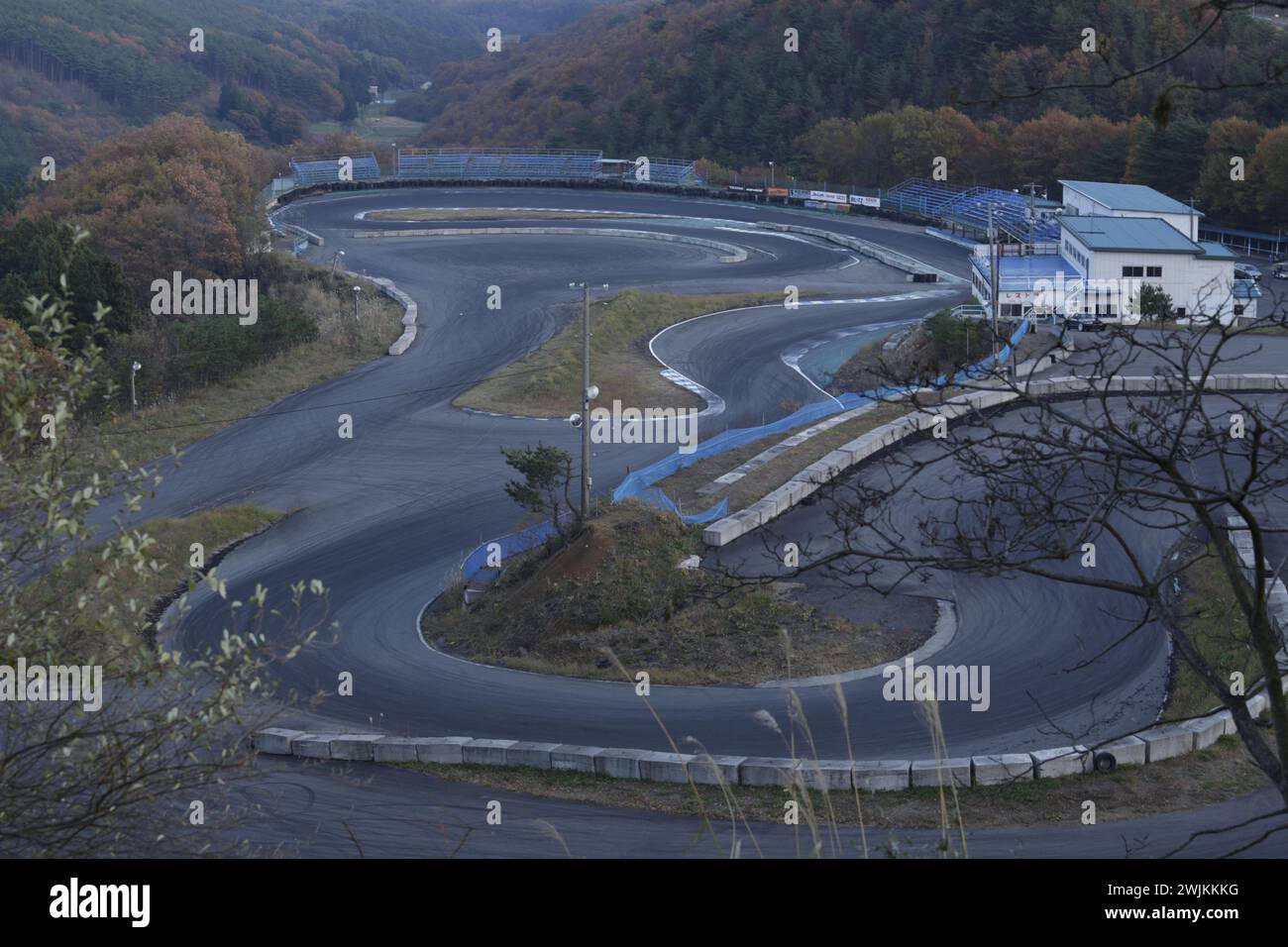 Minami Drift Course sealed, Ebisu Circuit in Japan Stock Photo - Alamy