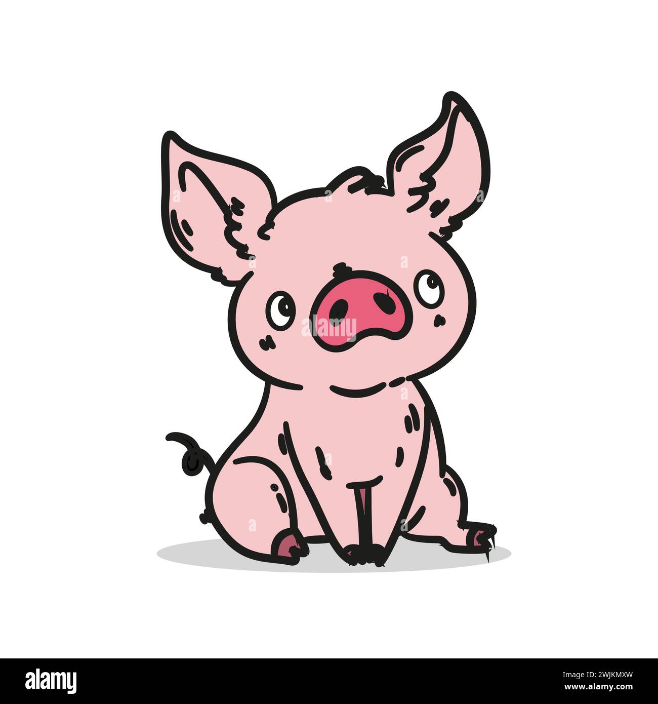 Art illustration design concept symbol icon animals of pig hog Stock ...