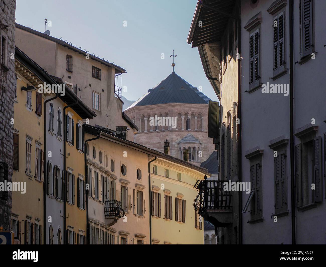 detail of The Medieval Cathedral of San Vigilio Dome Gothic style ...