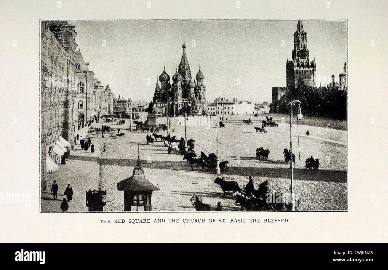 The Red Square and the Church of St. Basil the Blessed from The Russian ...