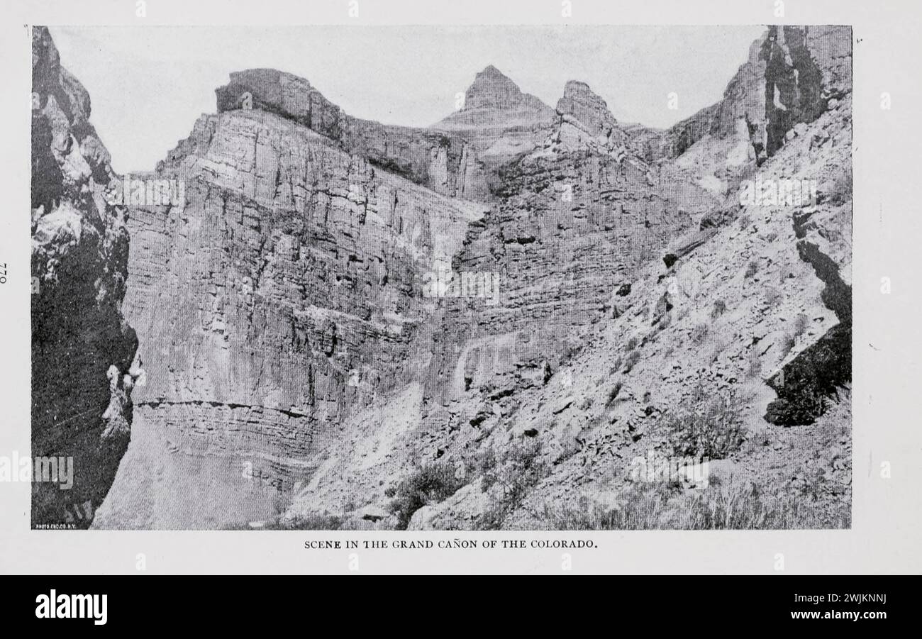 Scene in the Grand Canon of the Colorado from the Article THE MINERAL ...