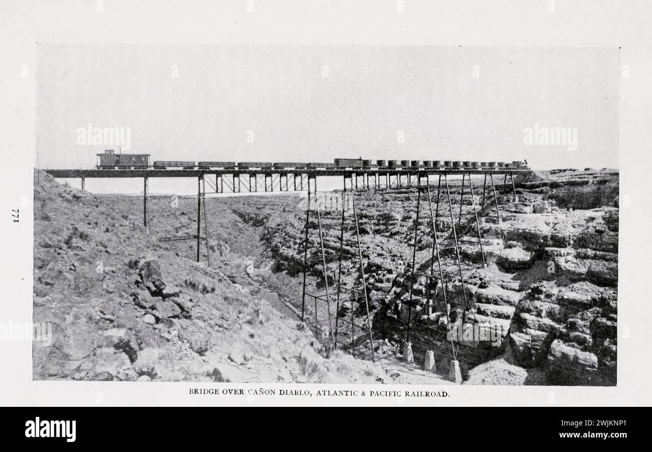 Bridge over Canyon Diablo, Atlantic & Pacific Railroad from the Article ...