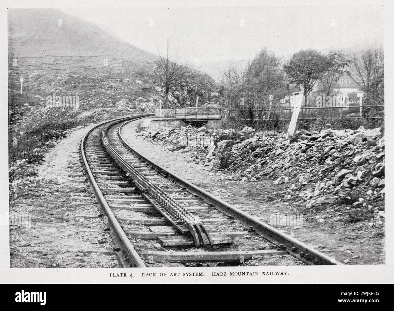 Rack of ABT System, Harz Mountain Railway from the Article PROGRESS IN ...