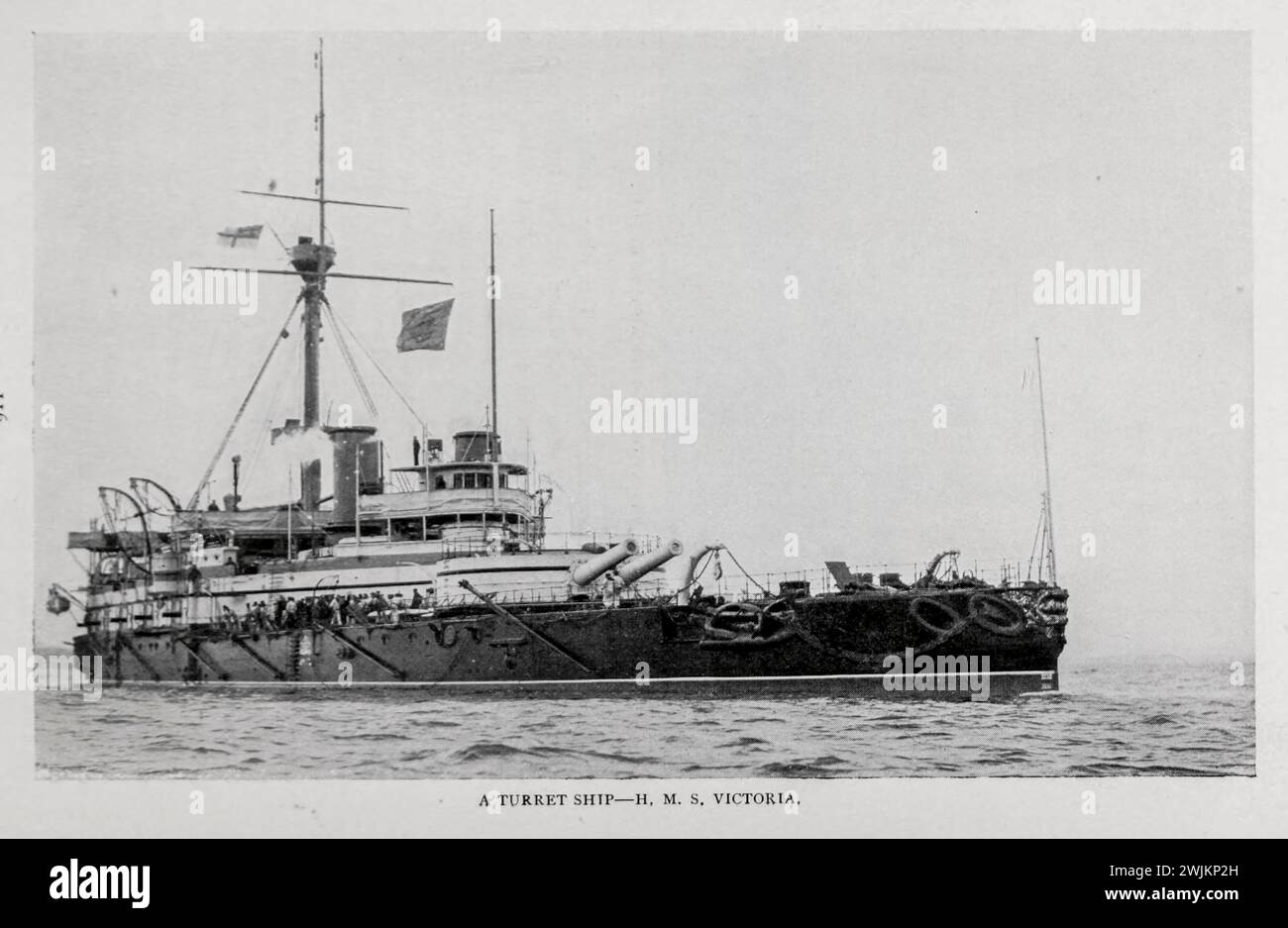 H. M. S. Victoria - A Turret Ship from the Article ERICSSON'S FIRST ...