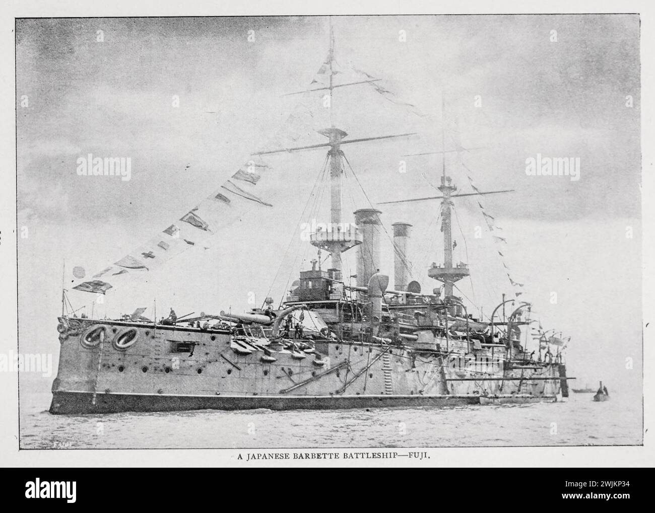 A Japanese Barbette Battleship - Fuji from the Article ERICSSON'S FIRST ...