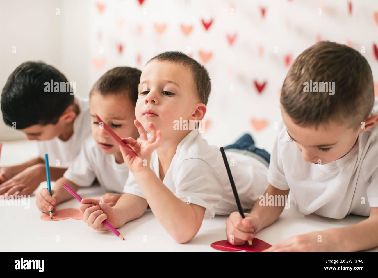 Children and writing hi-res stock photography and images - Alamy