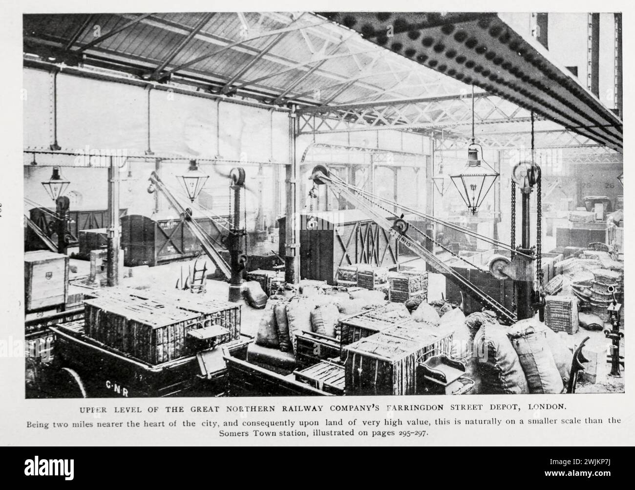 Upper LEVEL of the GREAT NORTHERN RAILWAY COMPANY'S DEPOT FARRINGDON ST ...