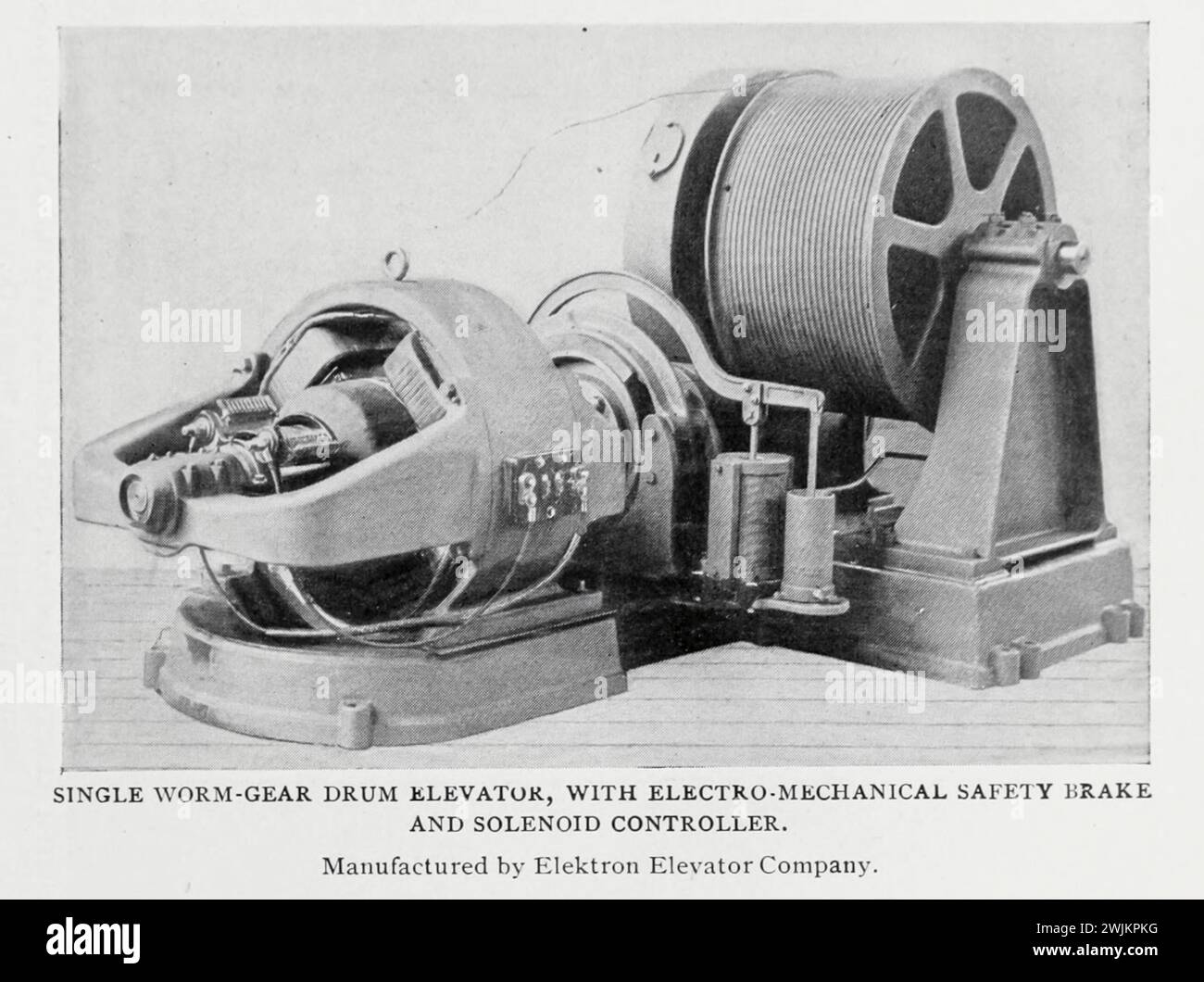 SINGLE WORM-GEAR DRUM ELEVATOR, WITH ELECTRO-MECHANICAL SAFETY BRAKE ...