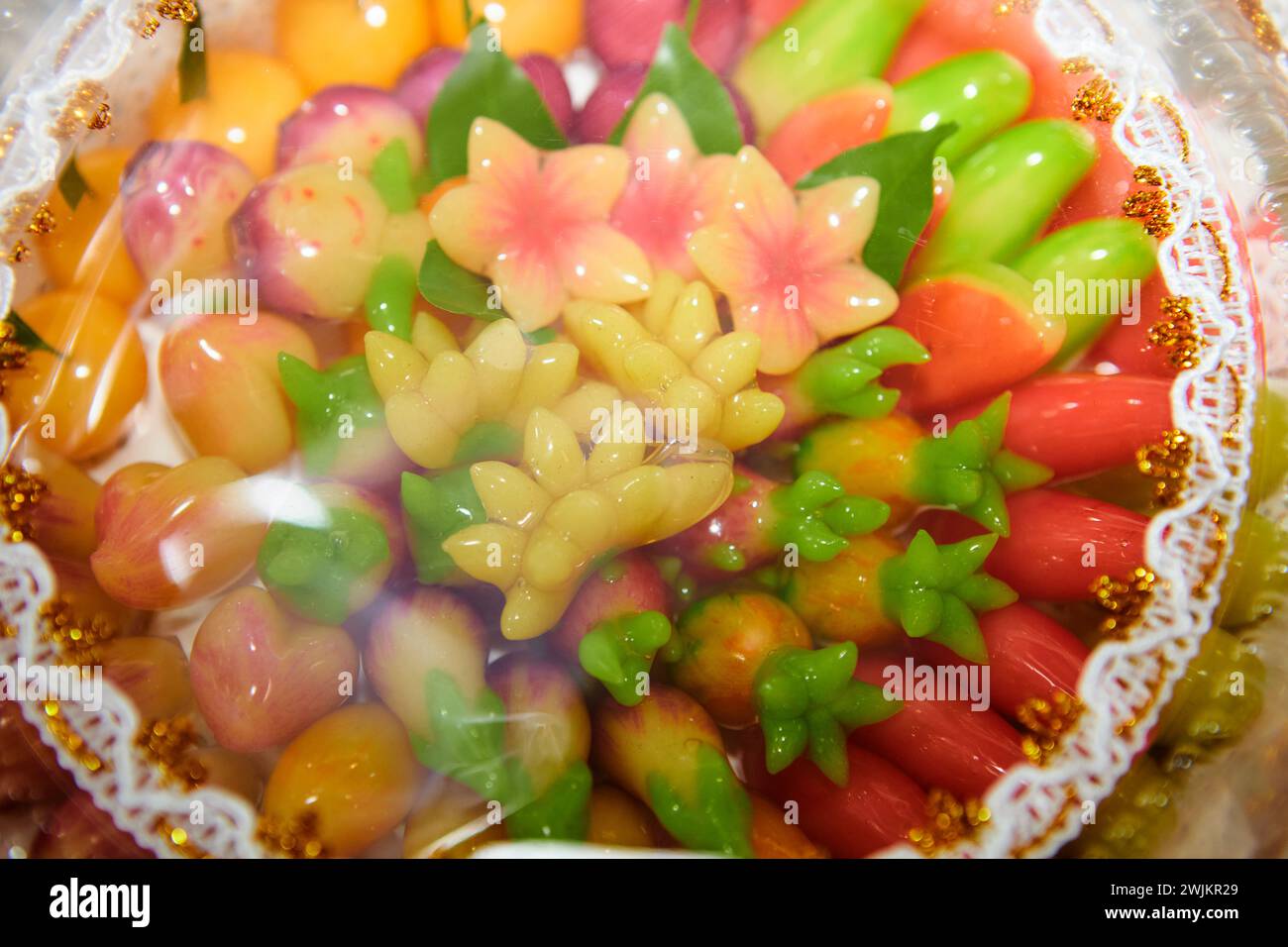 Fruit Shaped Mung Beans (Thai Dessert Stock Photo - Alamy