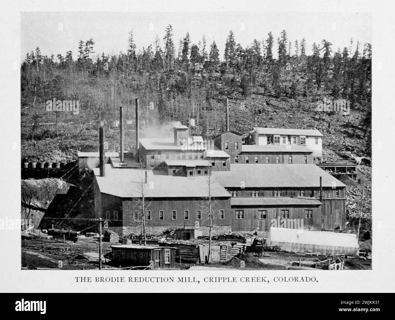 Colorado cripple creek historic gold Black and White Stock Photos ...