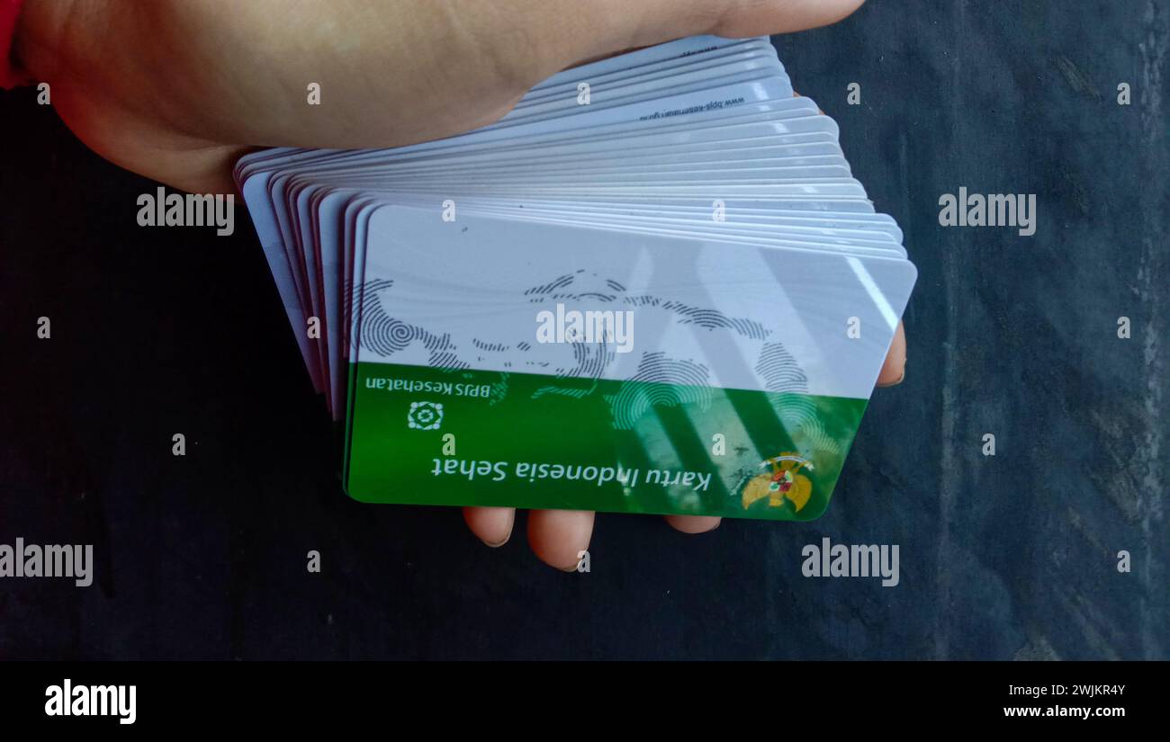 Photo of Indonesia's state-owned BPJS card with a black photo ...