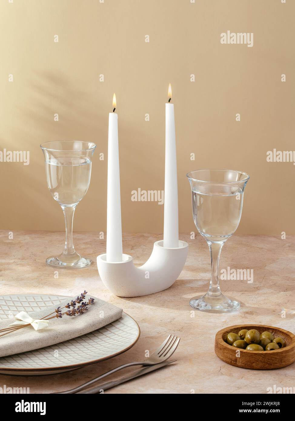 Bedroom candlestick hi-res stock photography and images - Alamy