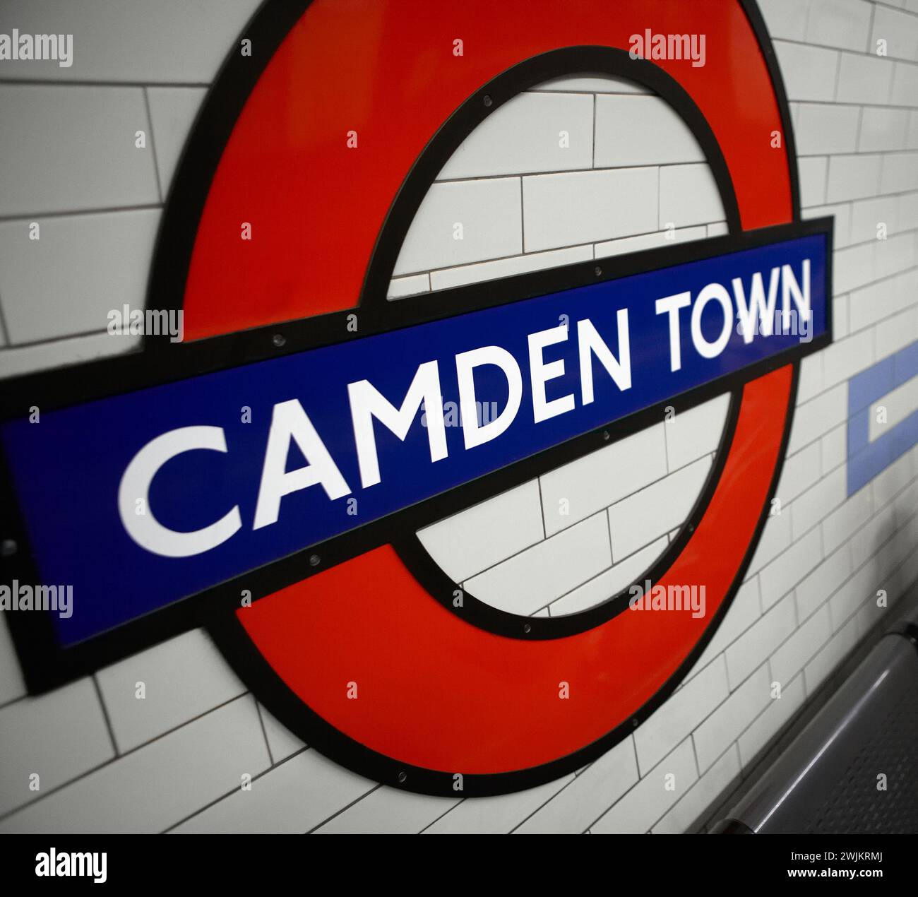 Subway sign in Camden Town, London Stock Photo - Alamy