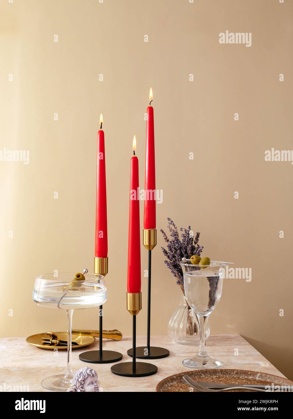 Tall candlesticks hi-res stock photography and images - Alamy
