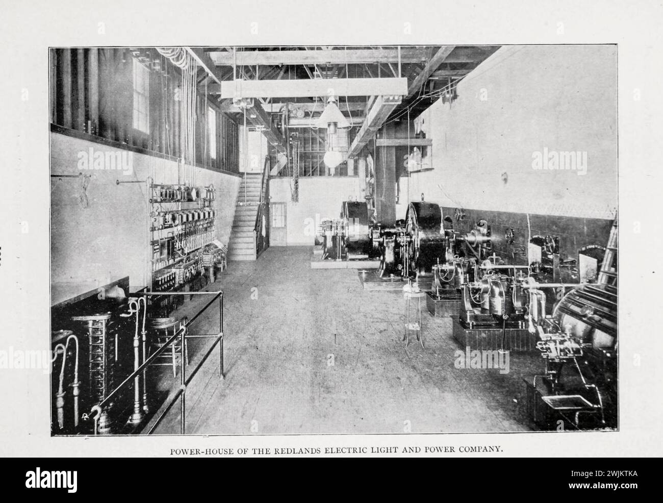 Power house of the Redlands Electric Light and Power Company from the ...