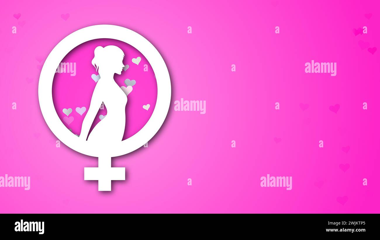 Female symbol silhouette hi-res stock photography and images - Alamy