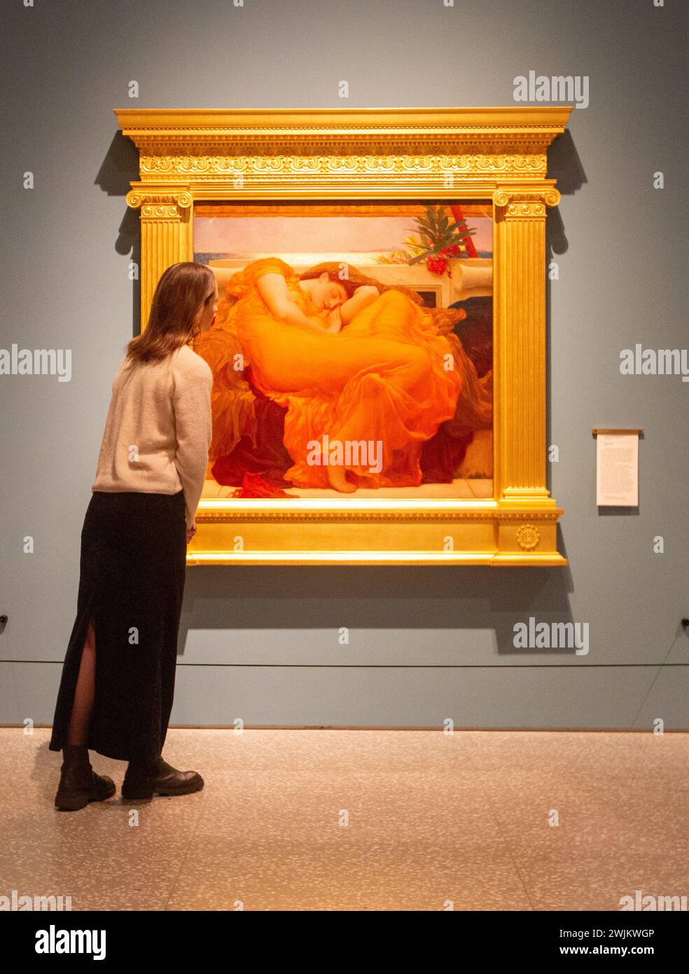 London, England, UK. 16th Feb, 2024. Flaming June, painting by Lord ...