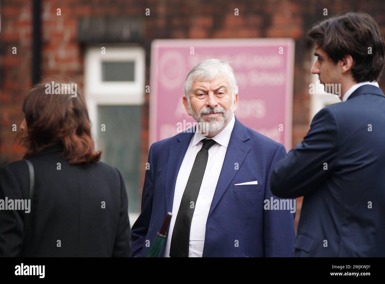 Guests arrive for a Requiem Mass for former Rochdale MP and Greater ...