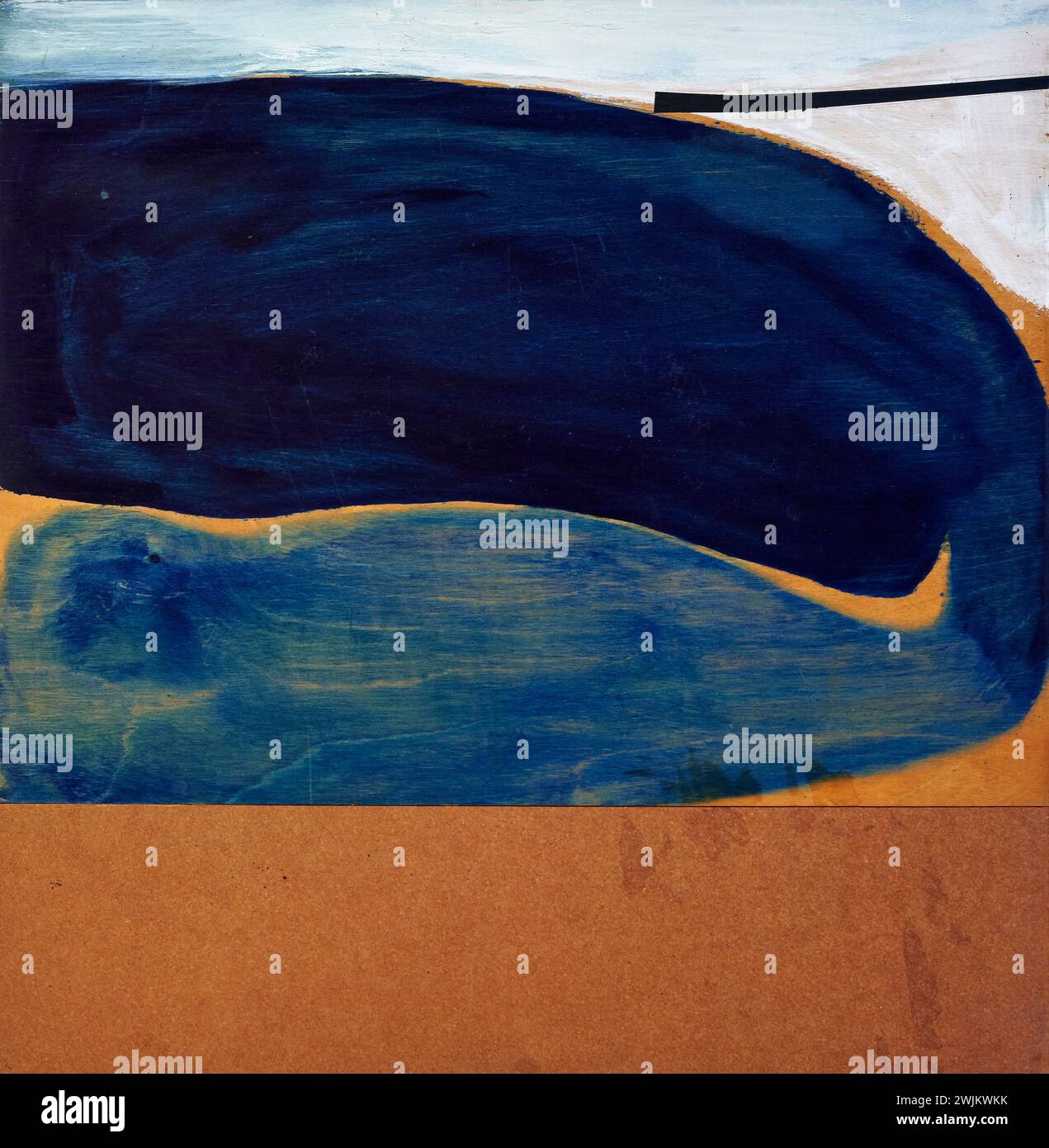 Blue development - olio su compensato e masonite - Victor Pasmore ...