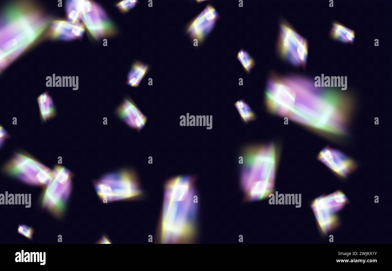 Overlay for backgrounds.Triangular prism concept.Colourful vector lens ...