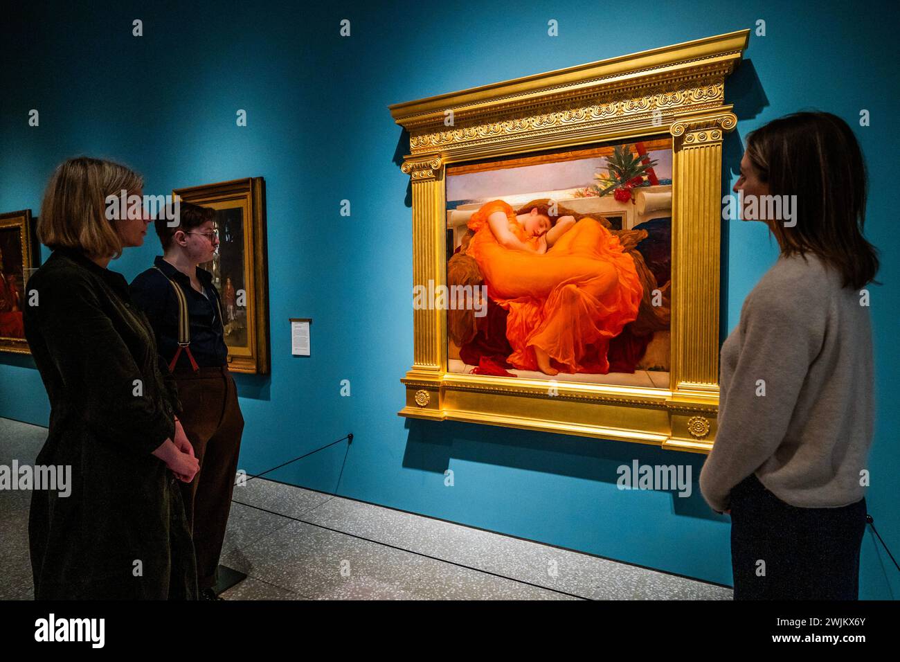 London, UK. 16th Feb, 2024. Flaming June by Frederic, Lord Leighton PRA ...