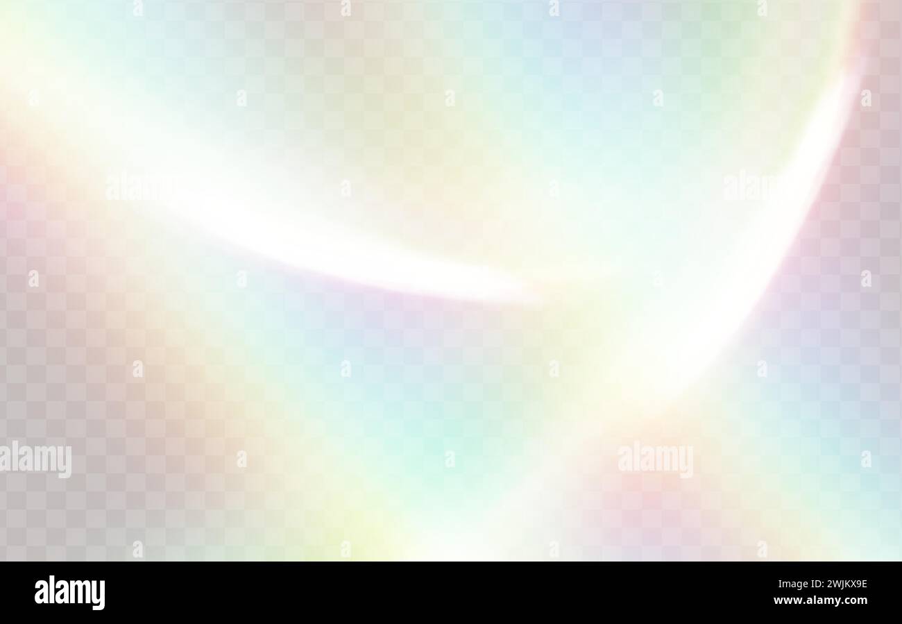 Overlay for backgrounds.Triangular prism concept.Colourful vector lens, crystal rainbow light ...