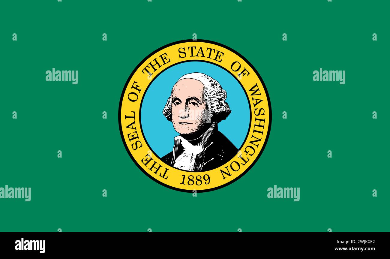 State flag of Washington Stock Photo - Alamy