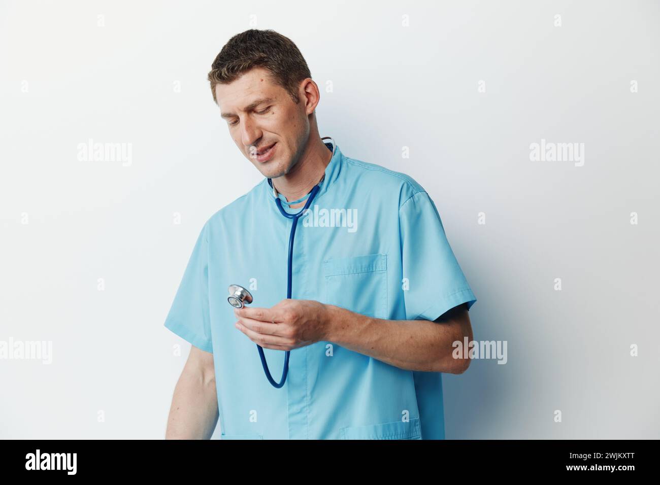 Adult men person caucasian men professional doctor portrait hospital ...