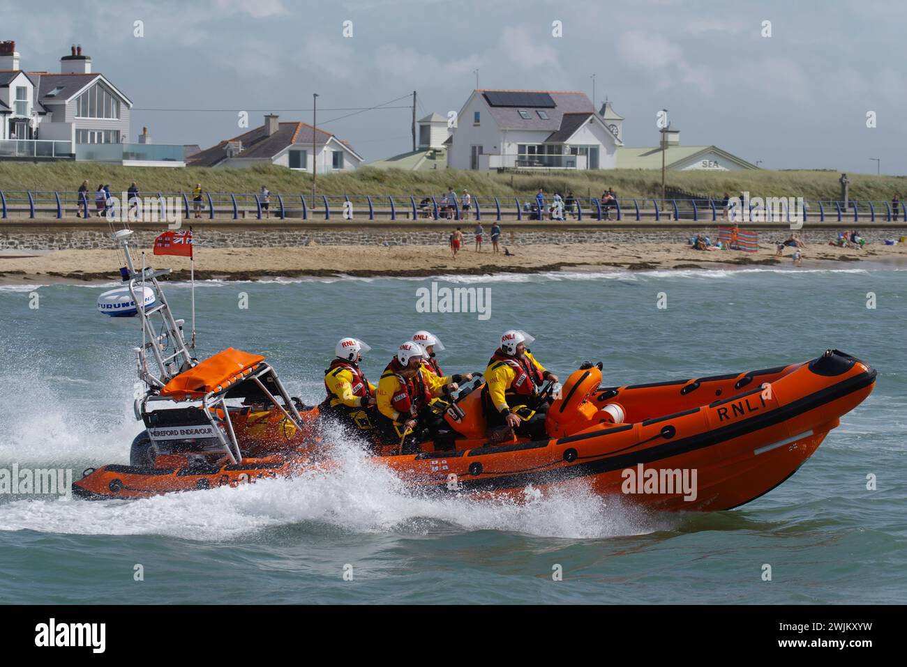 Trearddur Bay, Lifeboat, Anglesey, North Wales, United Kingdom Stock ...