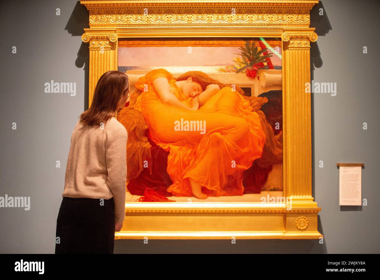 London, England, UK. 16th Feb, 2024. Flaming June, painting by Lord ...
