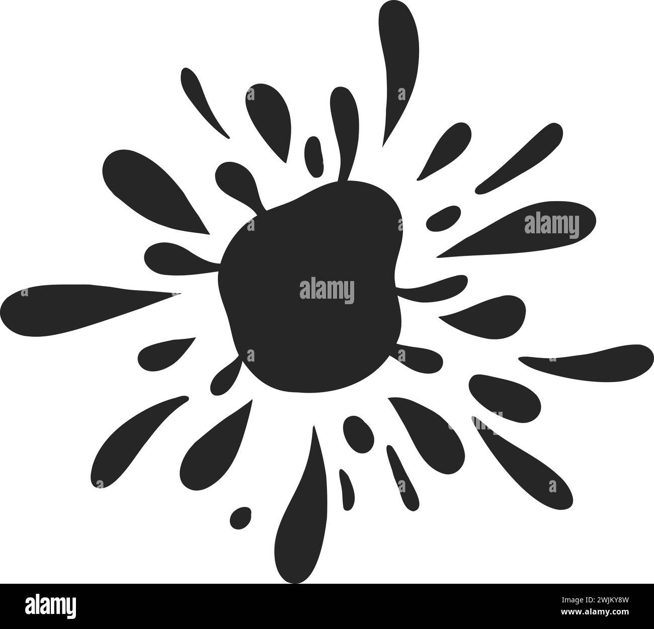 Water splash muddy mud Cut Out Stock Images & Pictures - Alamy