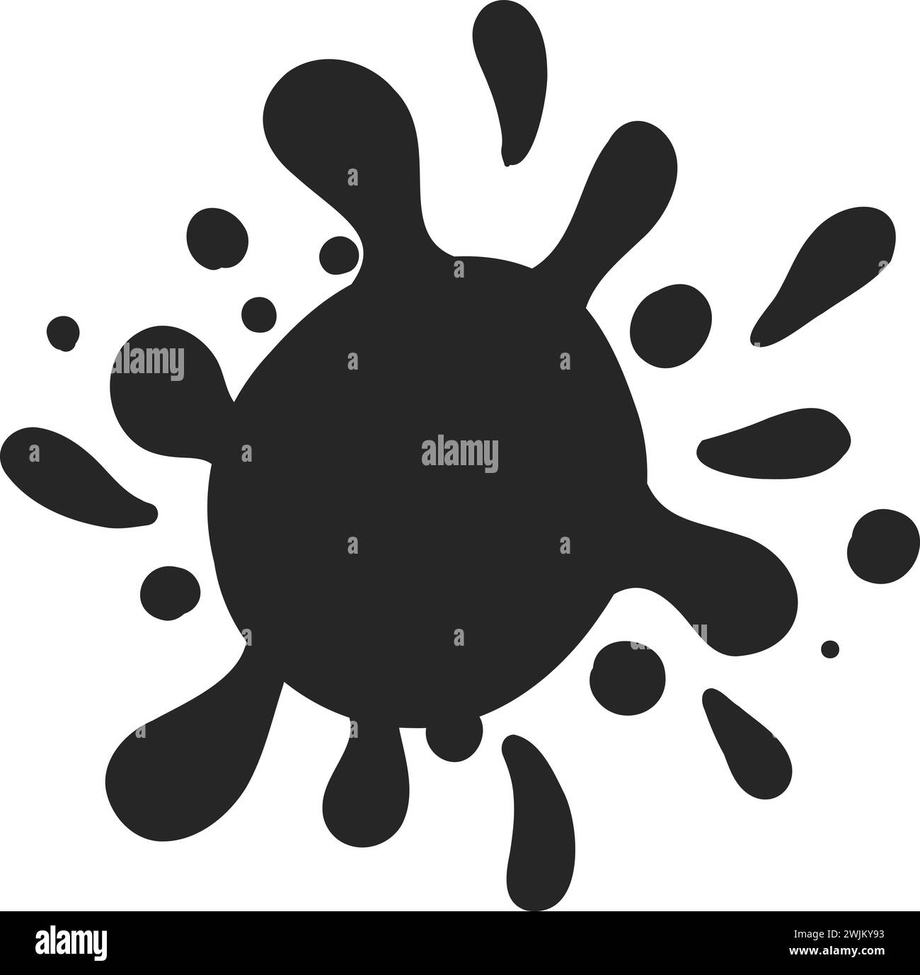 Water splash muddy mud Black and White Stock Photos & Images - Alamy