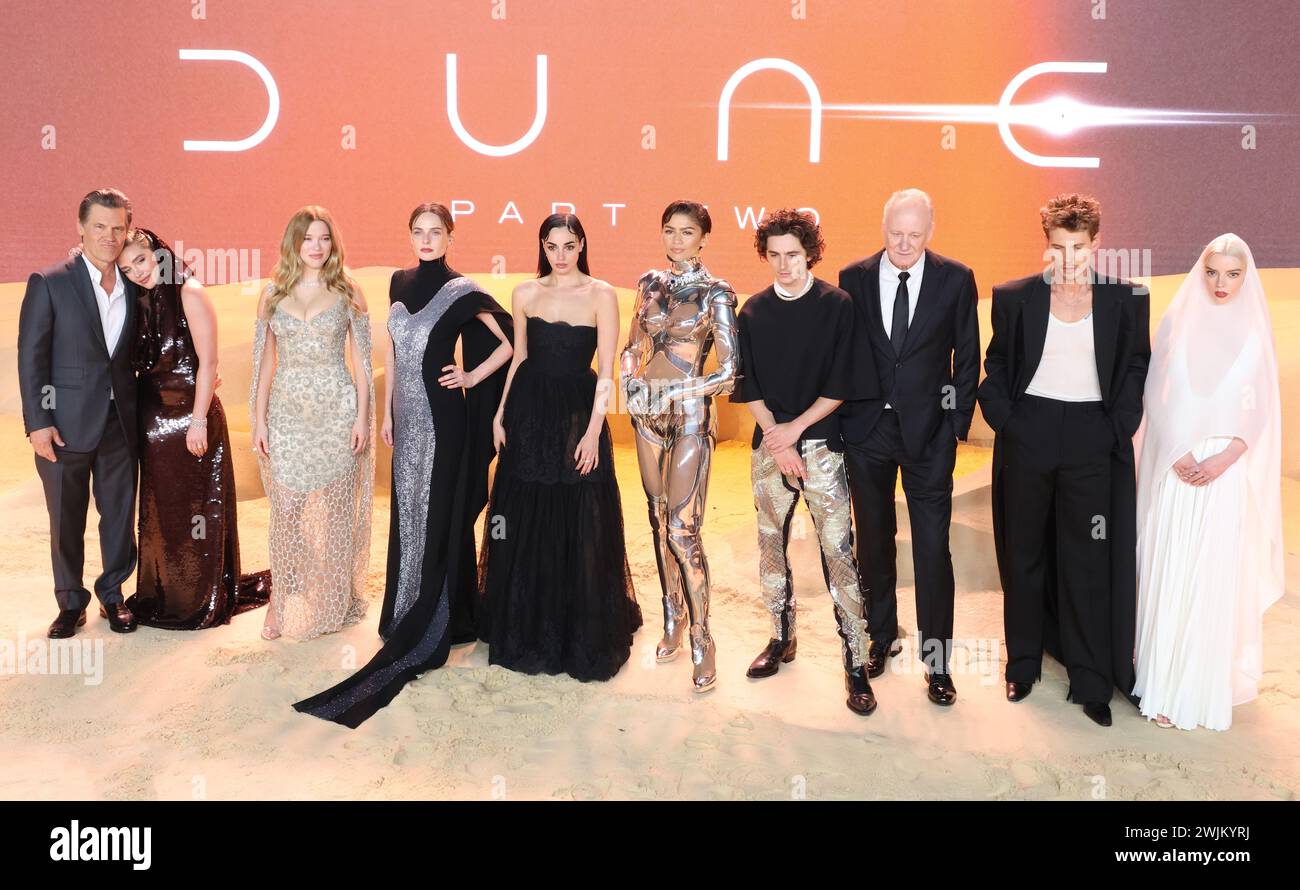 Cast members (L-R) Josh Brolin, Florence Pugh, Lea Seydoux, Rebecca ...