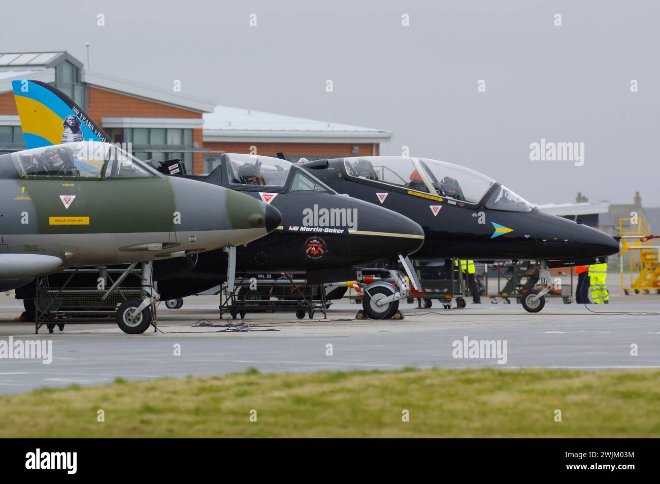 Hawk T1, Meteor, Hunter, 208 Squadron Disbandment Stock Photo - Alamy
