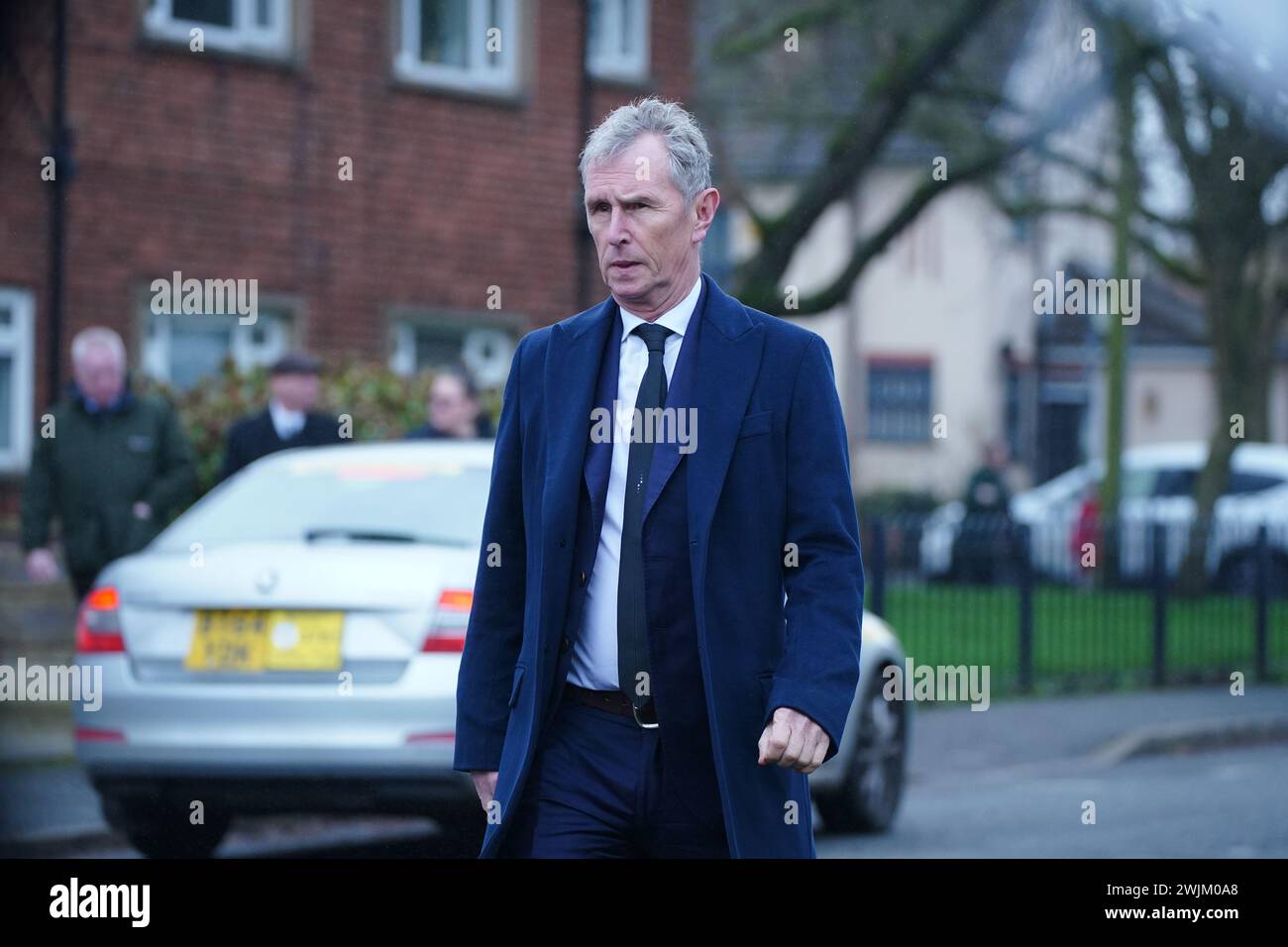 MP Nigel Evans arrives for a Requiem Mass for former Rochdale MP and ...