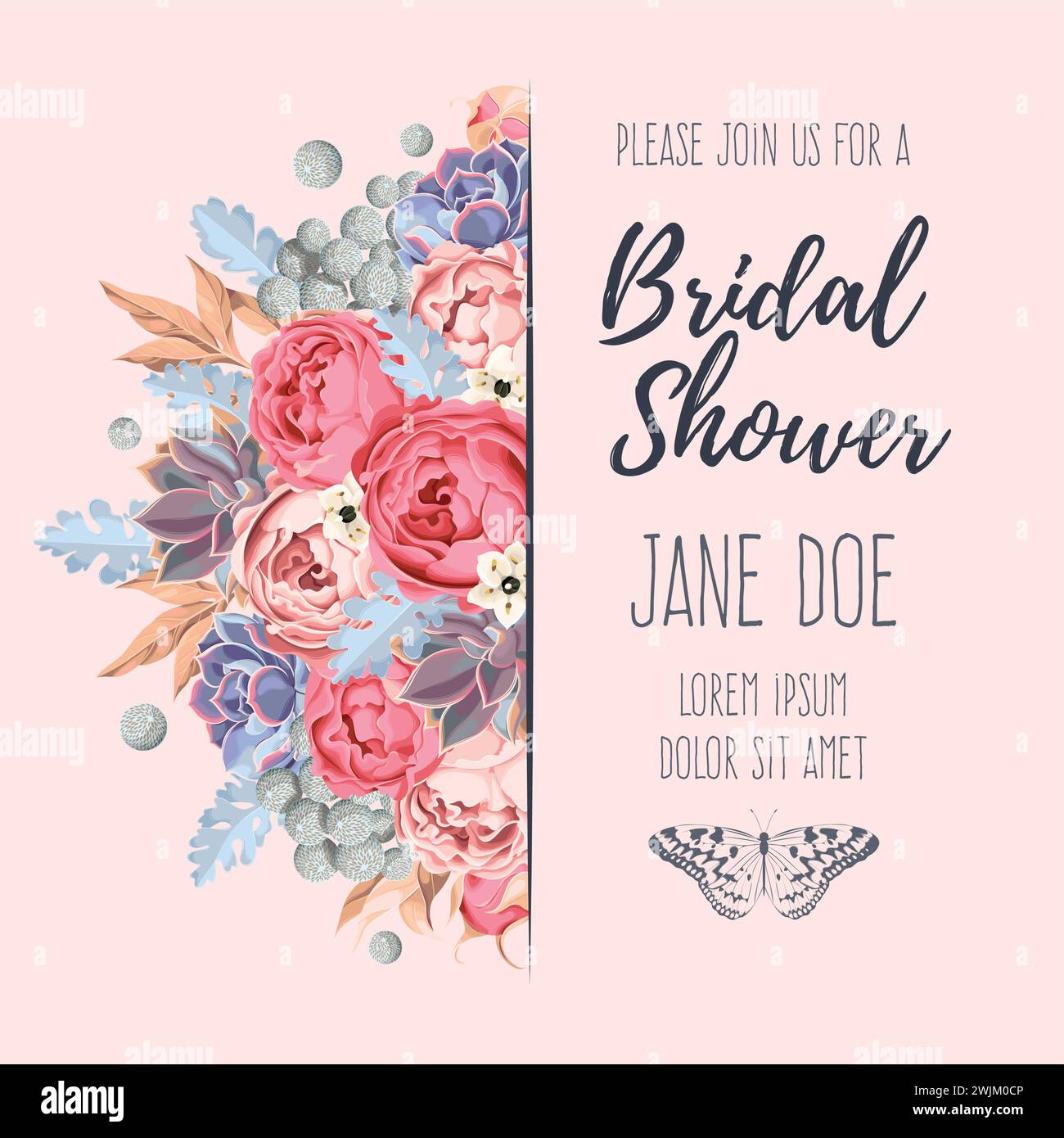 Engagement party bridal shower Stock Vector Images - Alamy