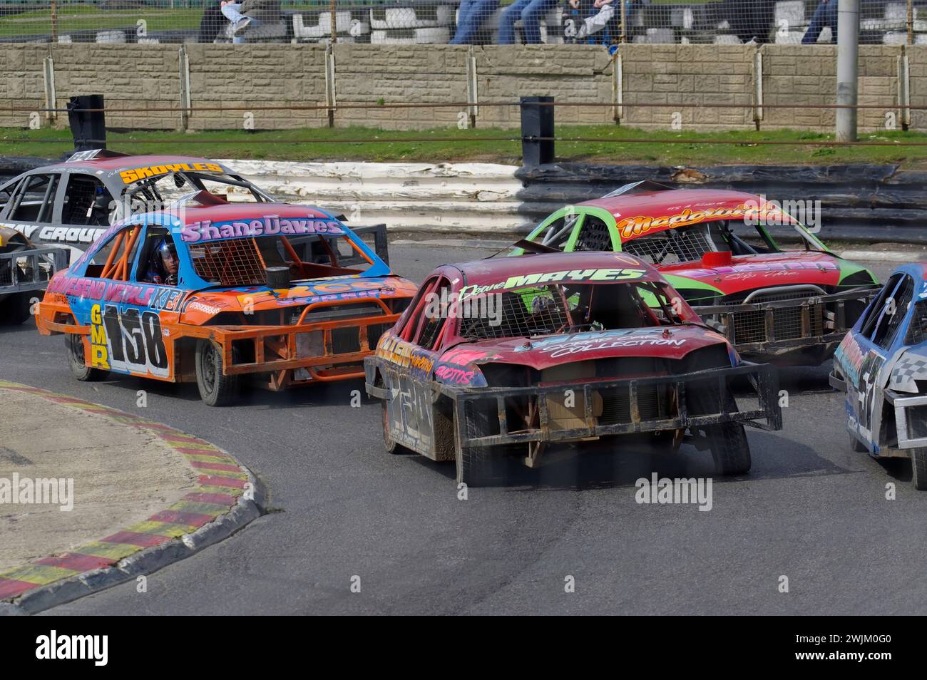 Banger Racing, Skegness, Race Circuit, Lincolnshire, England, United ...