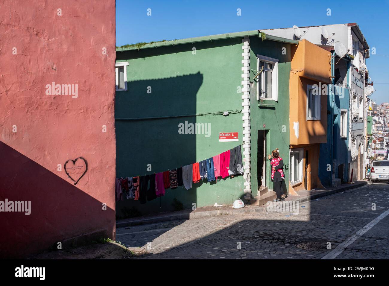 Famous Ayvansaray neighborhood in Fatih district of Istanbul, Turkey ...