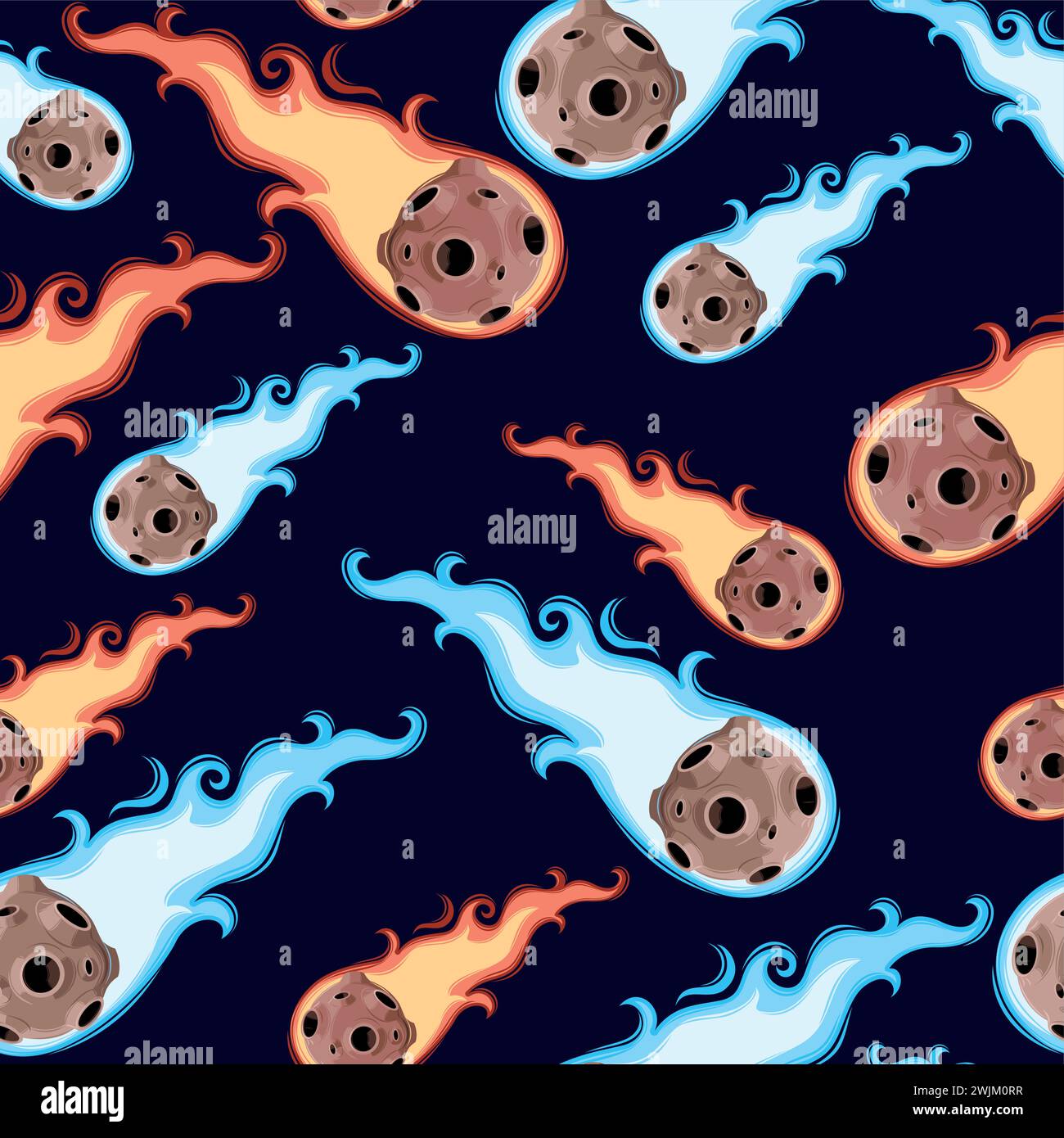 Vintage space meteor Stock Vector Images - Alamy