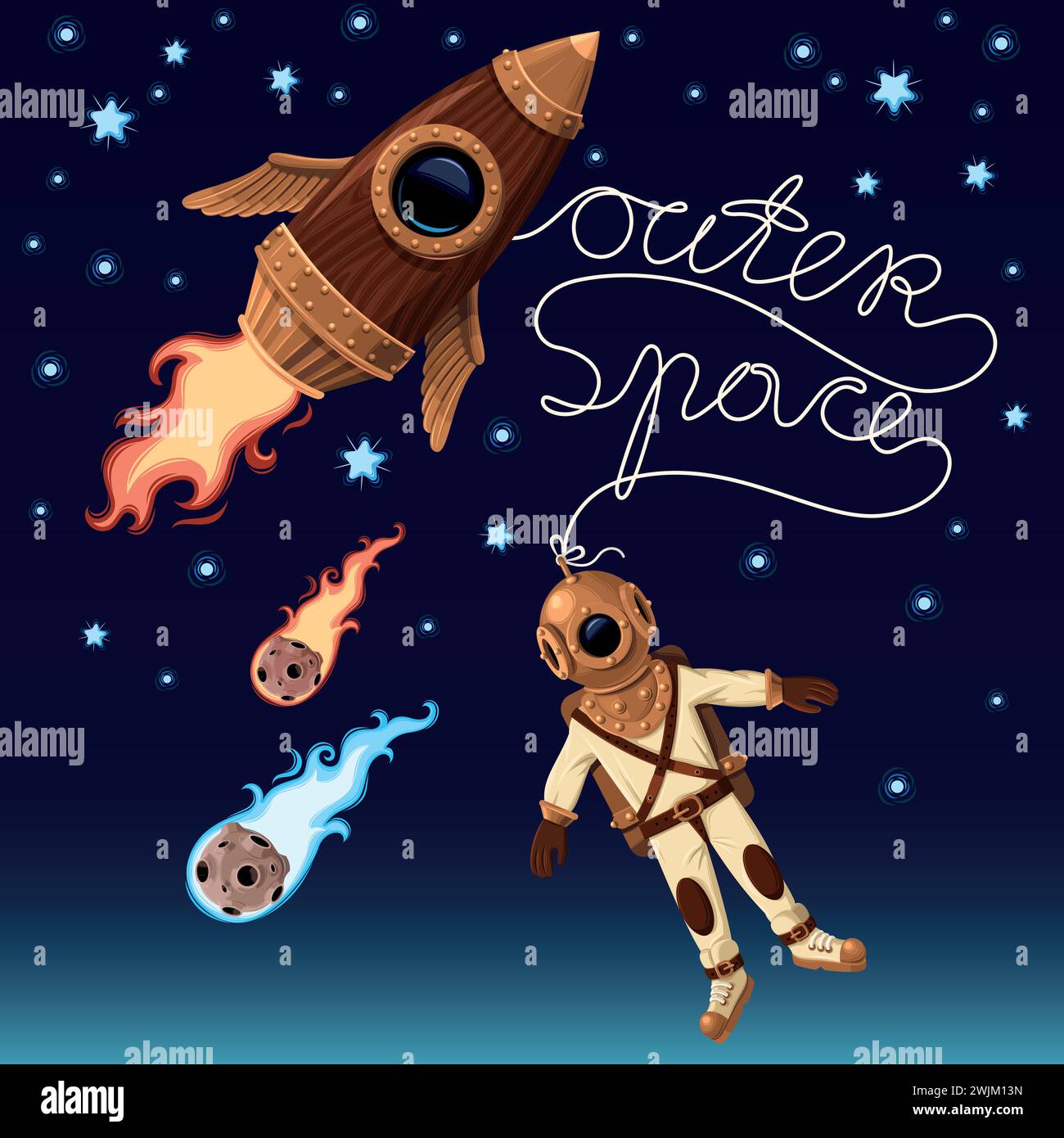 Outer space background Stock Vector Image & Art - Alamy