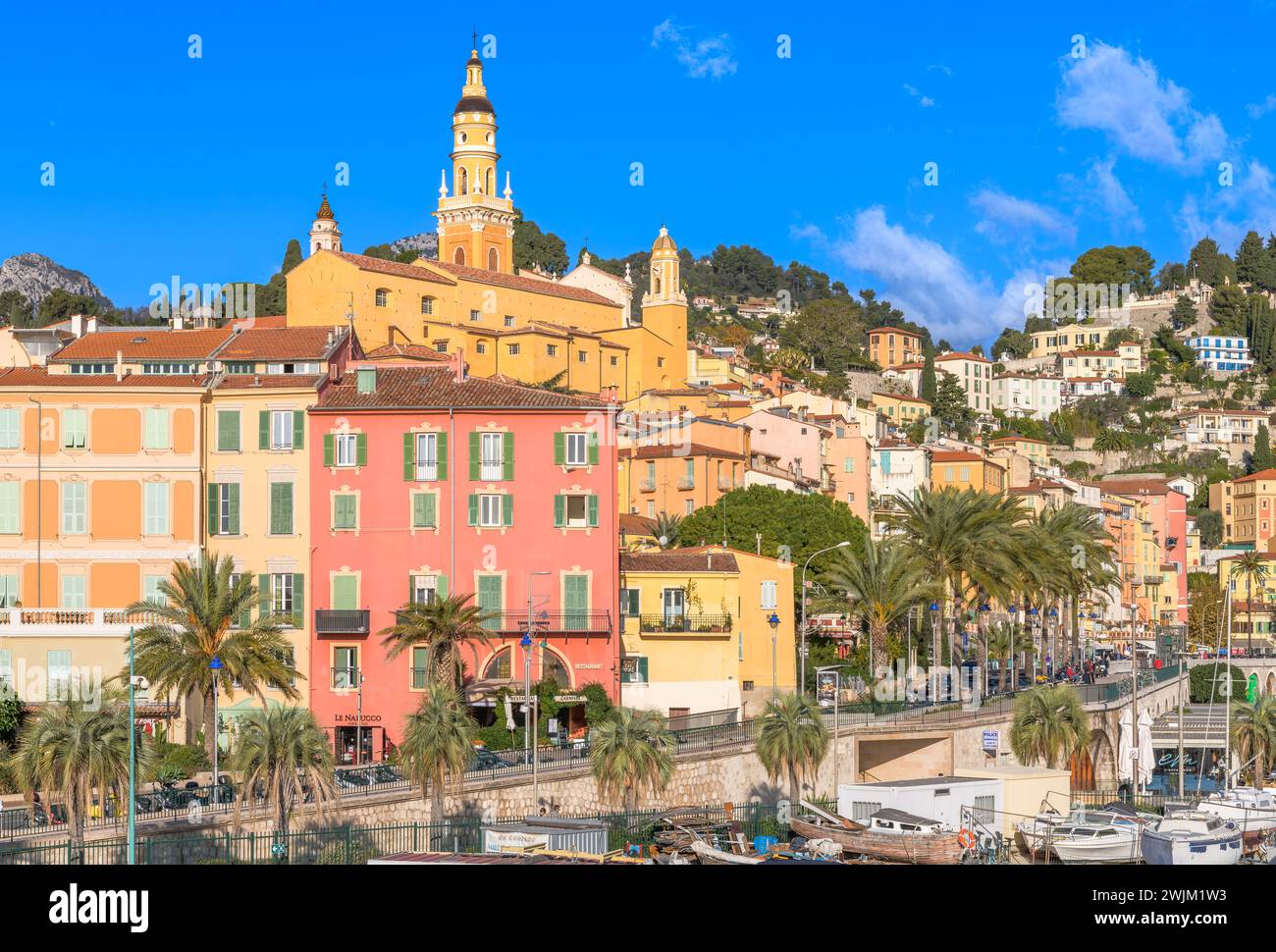 Beautiful Menton on the French Riviera - Côte d'Azur, France. Picture ...