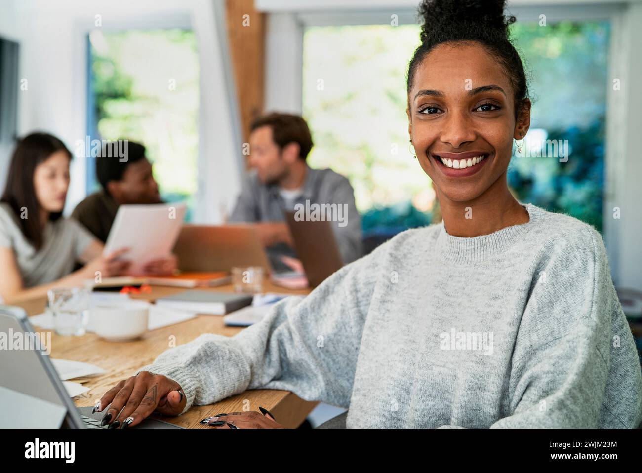 Professional female accountant using hi-res stock photography and ...