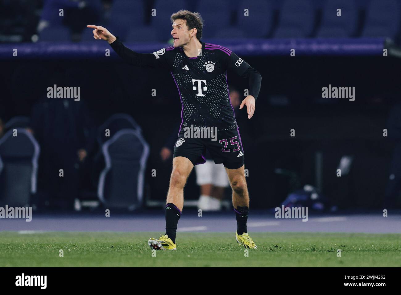 Bayern Munich's German forward Thomas Muller gesticulate during the ...