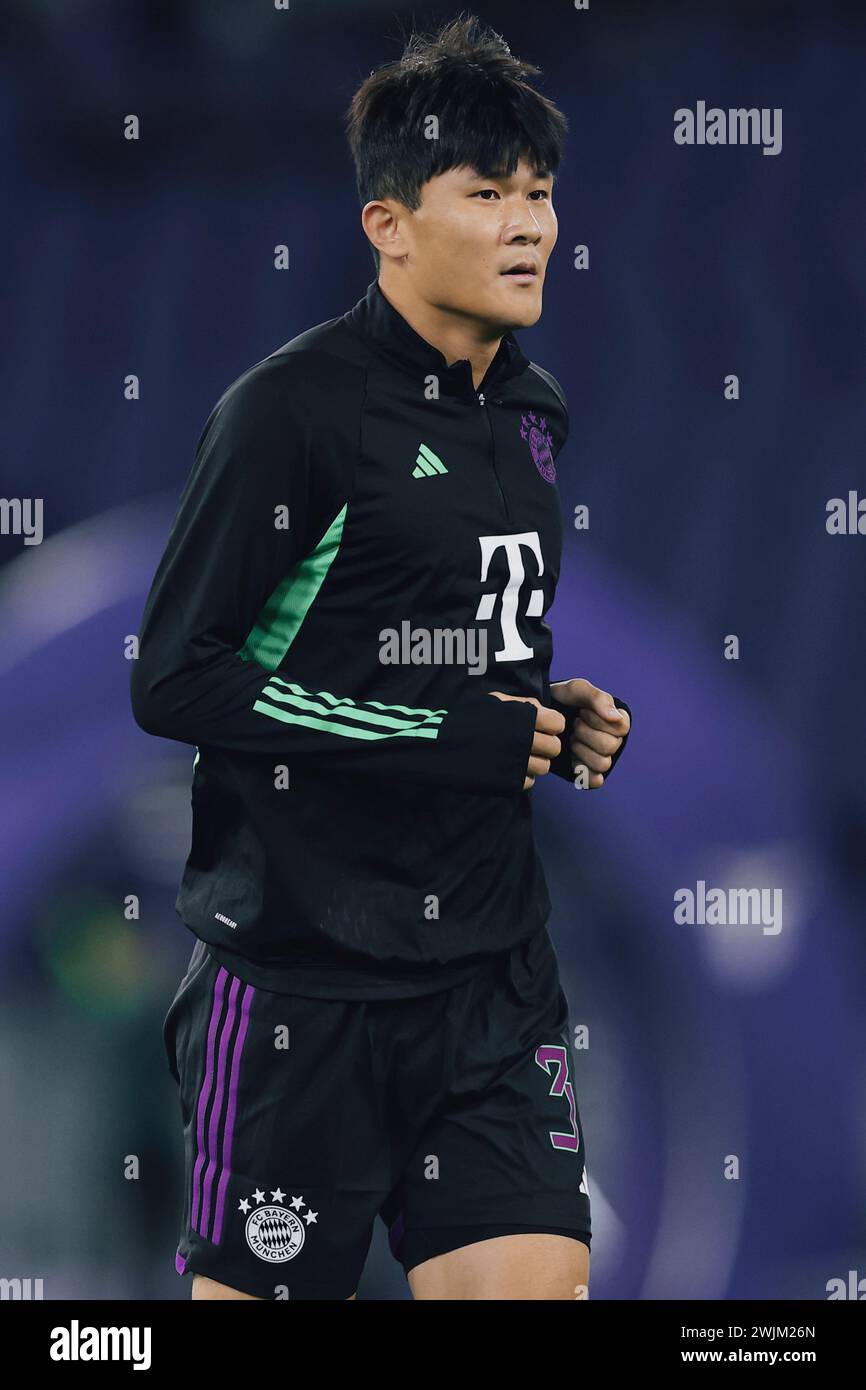 Bayern Munich's Korean defender Kim Min-Jae looks during the warm up ...