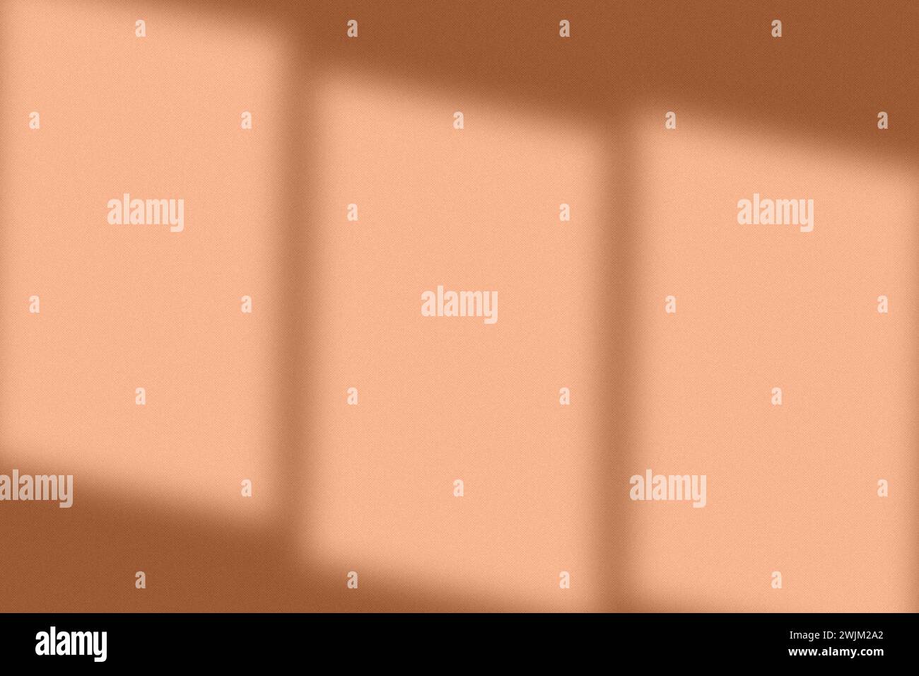 Organic drop window shadow on a Peach Fuzz color wall. Overlay effect ...