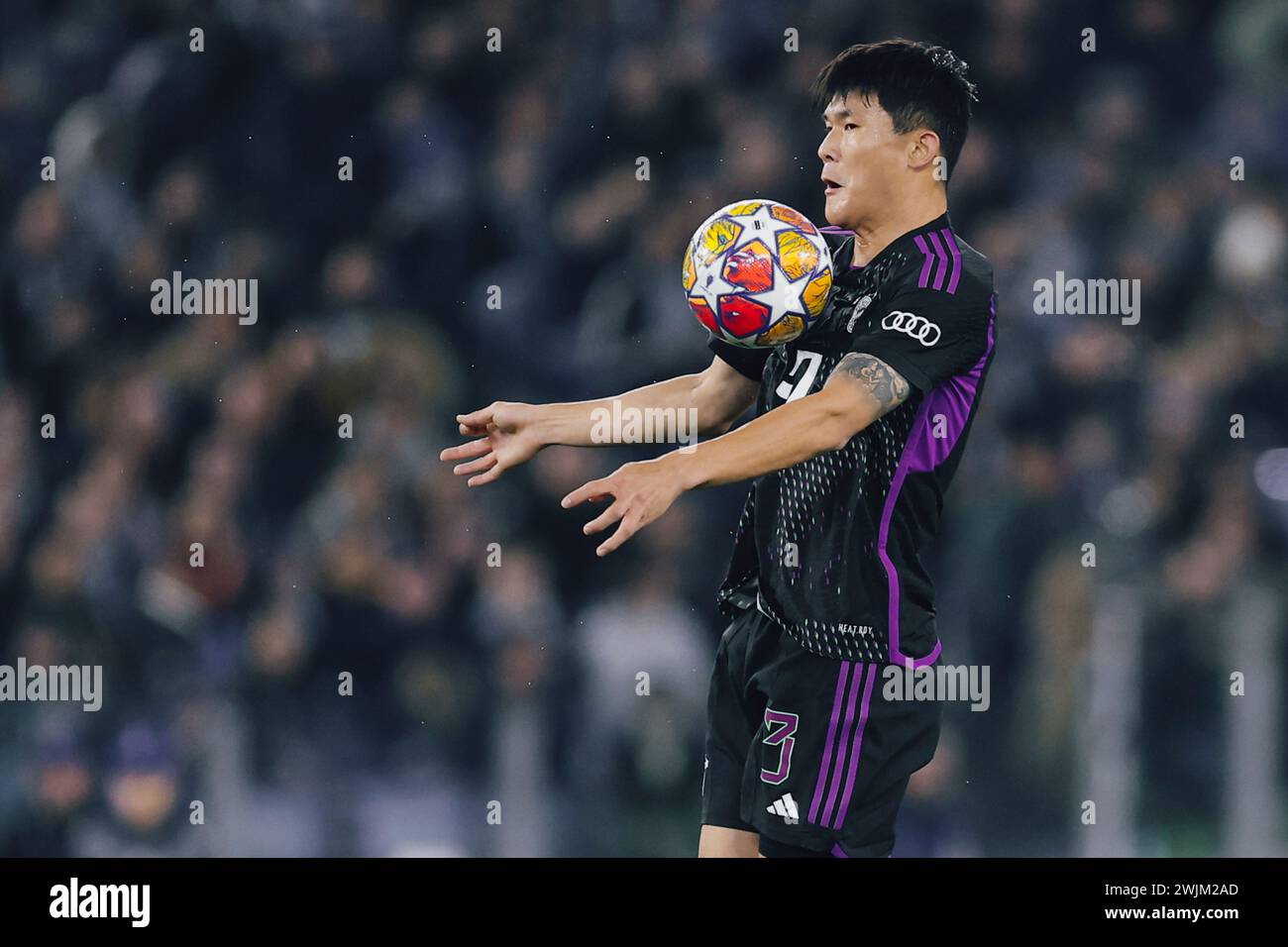 Bayern Munich's Korean defender Kim Min-Jae controls the ball during ...
